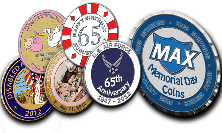 Challenge Coins Can Be Used As Memorial Day Coins - Max Lanyards ...